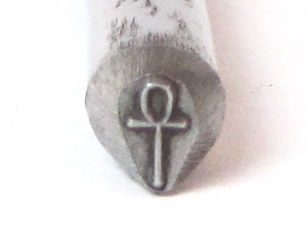Ankh Design Steel Stamp, Ankh Print 6 X 3 Mm, Jewelry Stamping, Metal ...