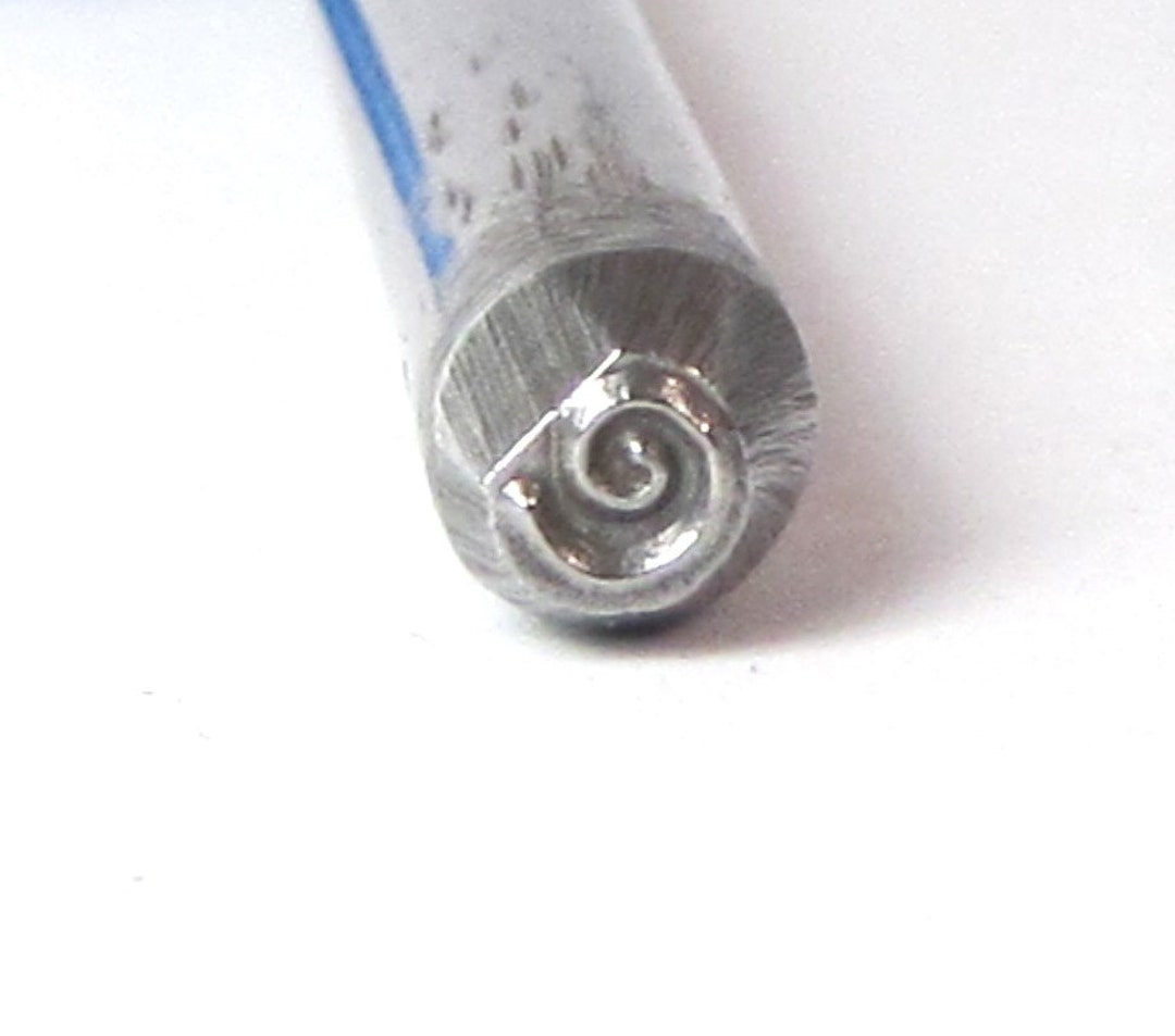 Mini Coil Sprial Design Stamp for Silver Stamping of Charms Earrings ...