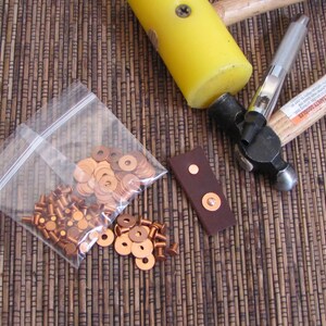 Copper Rivets Plus Washers 100 Pack, 3/32 X 3/16 Leather Fastening - Etsy