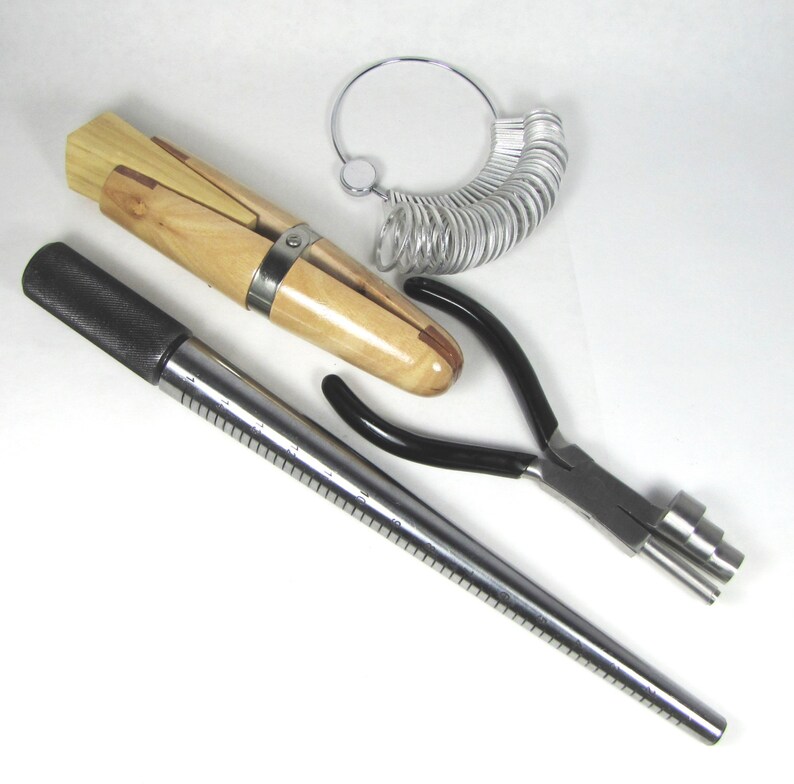 Ring Making Tools Kit by Romazone, Steel Ring Mandrel Set, Ring Coiling ...