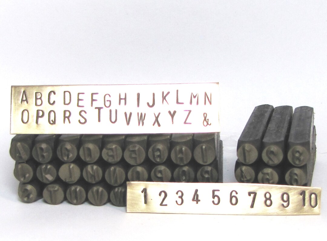 Alphabet Letters 5mm Stamps, Large Number Stamps, Ampersand Stamp ...