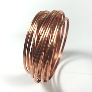 Half Round Copper Wire, 8 Gauge Half Round Wire, 10 Ft Wire, Jewelry ...