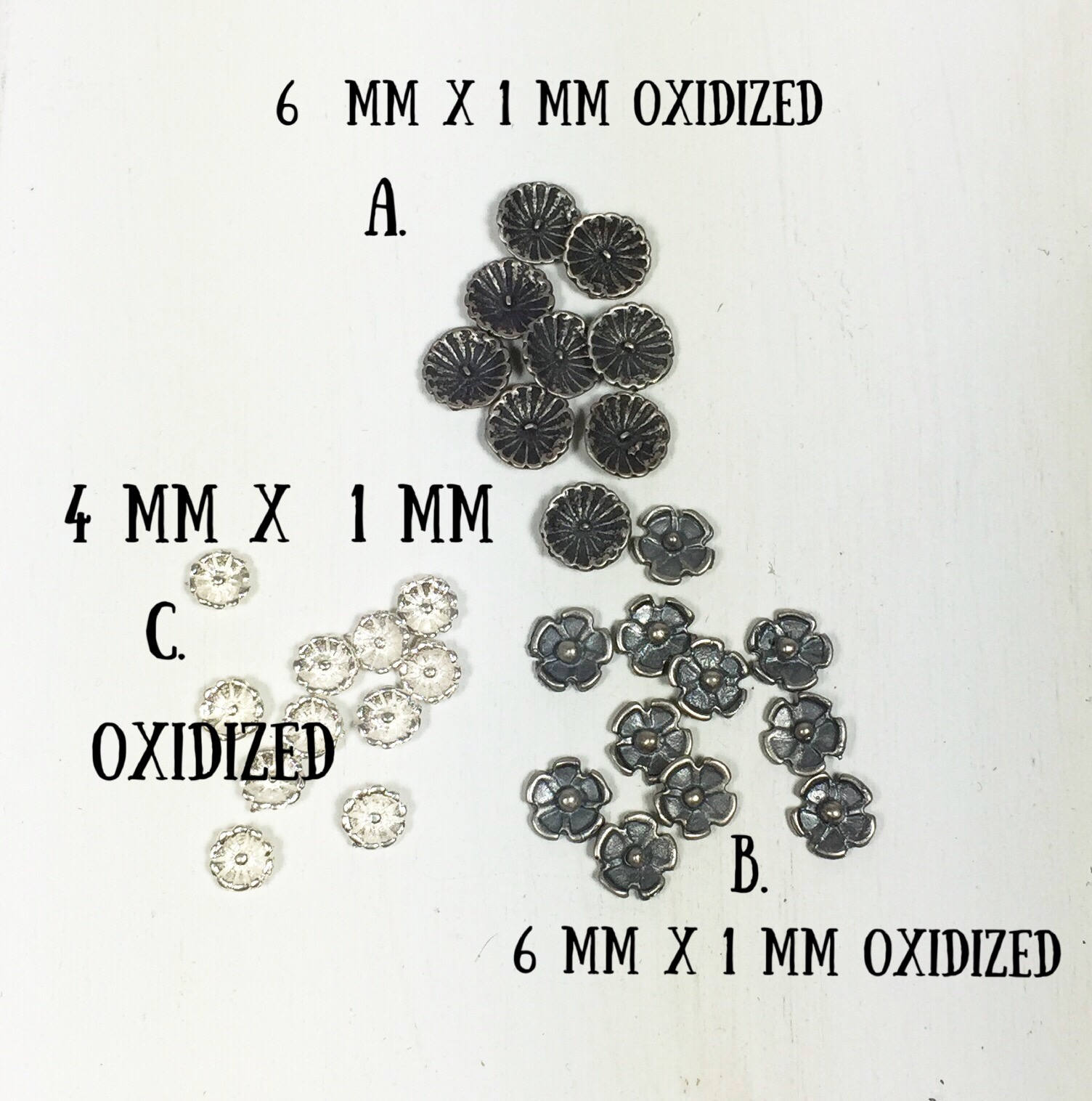 Sterling Silver Castings, Cast Rosettes, Silver Flowers Castings ...