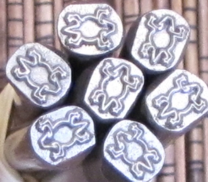 Native American Horned Toad Design Treated Steel Stamp for - Etsy