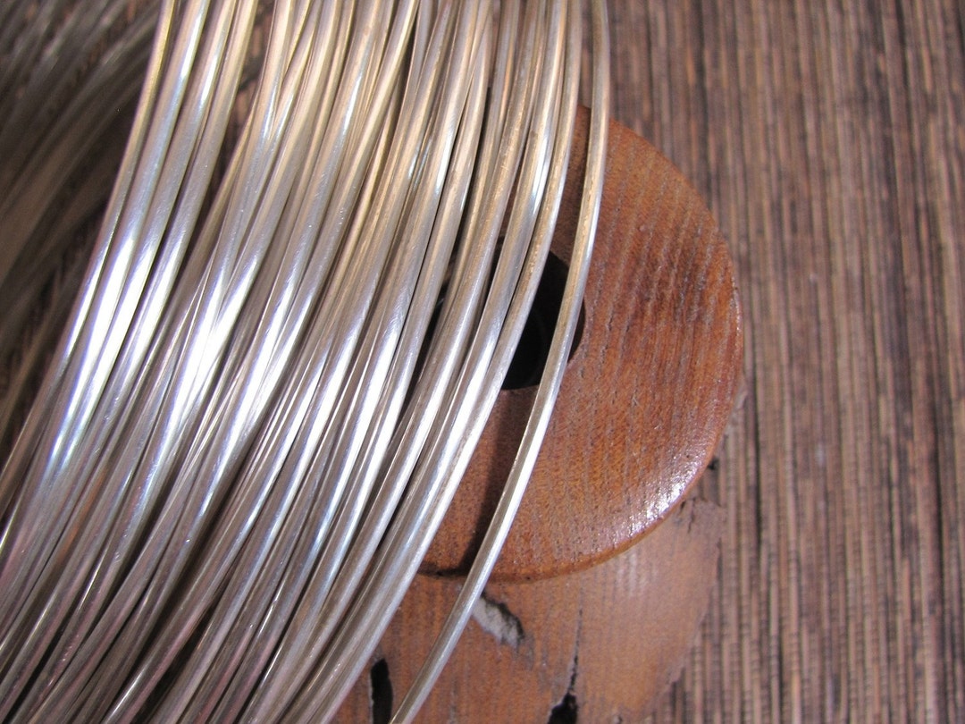 Half Round Sterling Silver Wire, 1 Foot of 11 Gauge Wire, Half Round ...