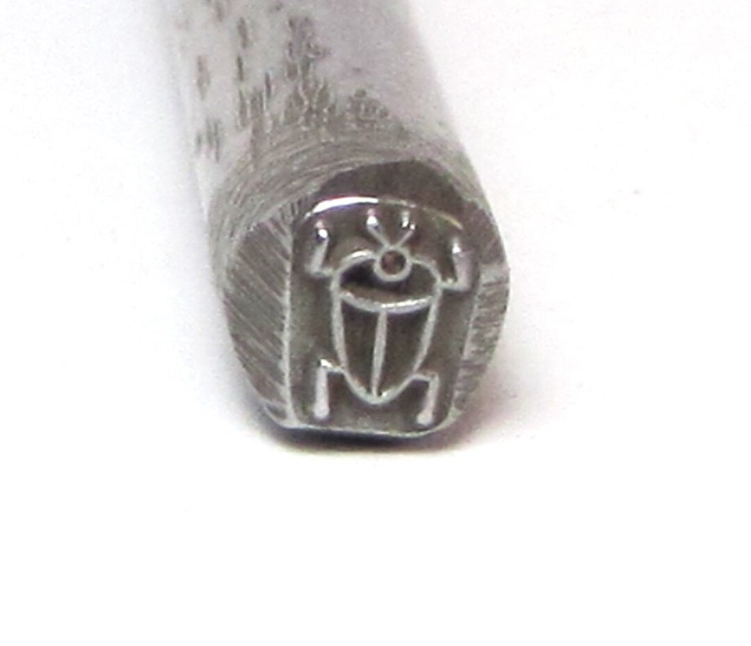 Egyptian Metal Stamp, Scarab Stamp, Silver Working, Charm Stamping ...