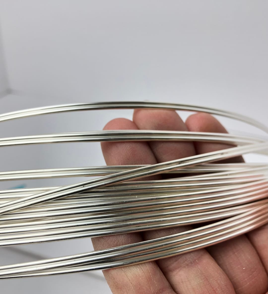 Ring Wire, Double Half Round, 1 Ft 14 Gauge Wire, Sterling Silver Wire ...