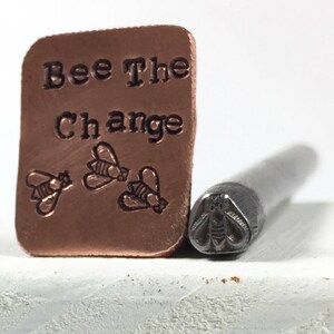 Honey Bee Stamp, Metal Bee Stamp, Honey Bee Jewelry Stamp, Bee Jewelry ...