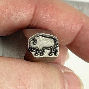 Buffalo Stamp, Large 12x9mm Stamp, Tribal Stamp, Sacred Animal Stamp ...