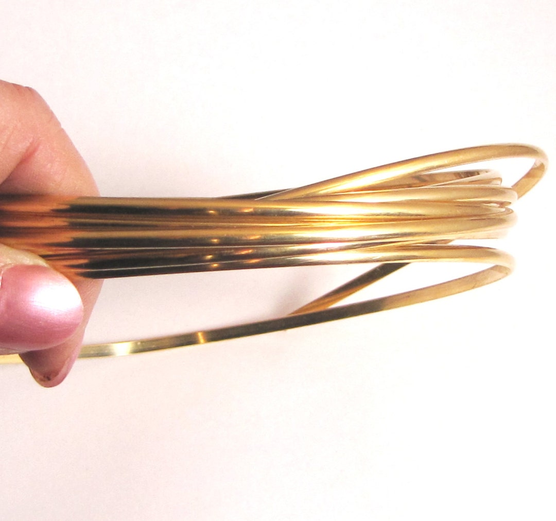 Gold Half Round Wire, 10 Ft of 8 Gauge Wire, Red Brass Wire, Rings Wire ...