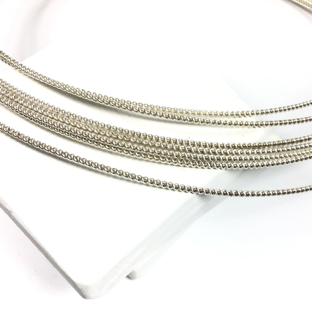 Twisted Wire 16 Gauge, Sterling Silver Wire, 1 Ft Length Wire, Droplet ...