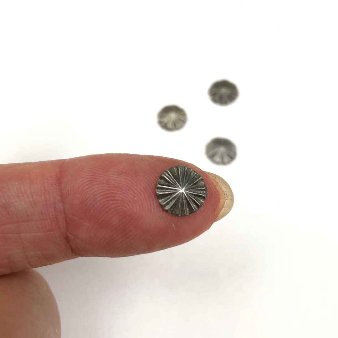 Sterling Silver Rosette, 4 Pack Concho Star Rosette, Accent ...