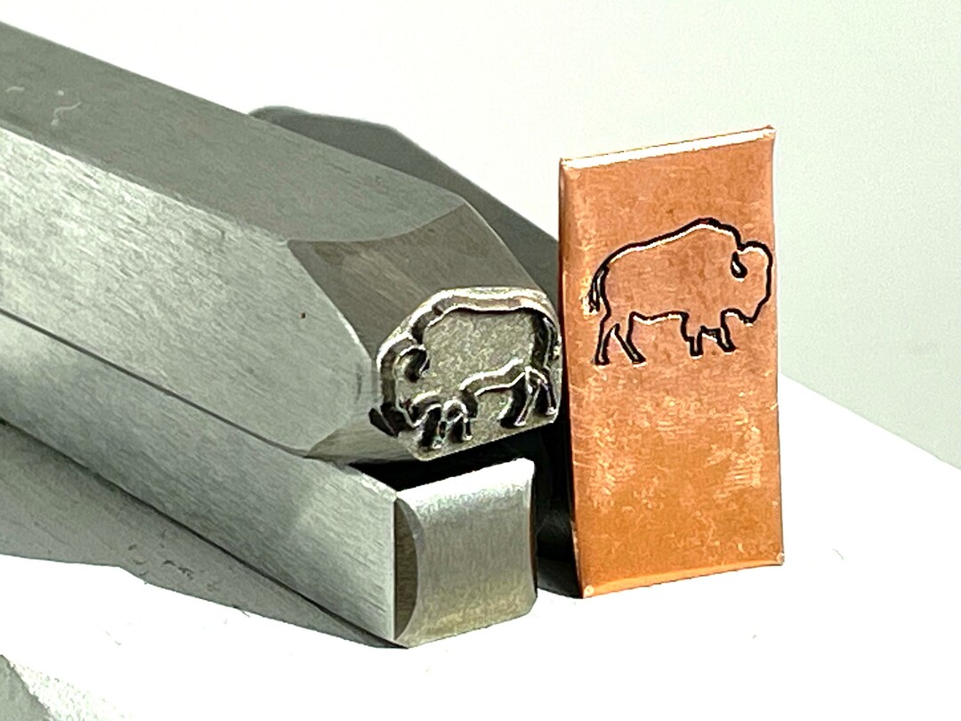 Buffalo Stamp, Large 12x9mm Stamp, Tribal Stamp, Sacred Animal Stamp ...