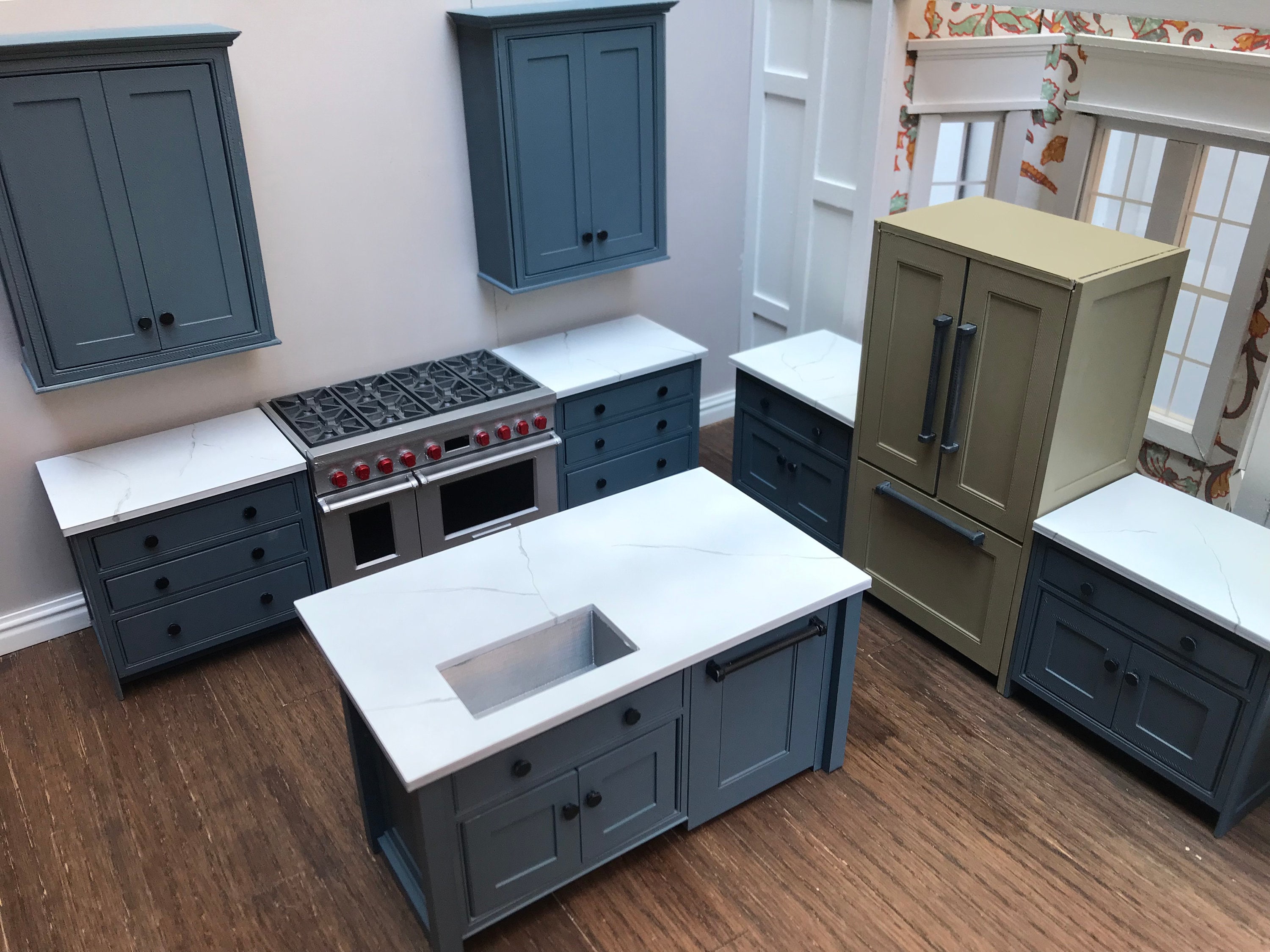 1:12 Scale Fridge EASY FIT KIT is Ready for Easy Assembly and Paint. 3D ...