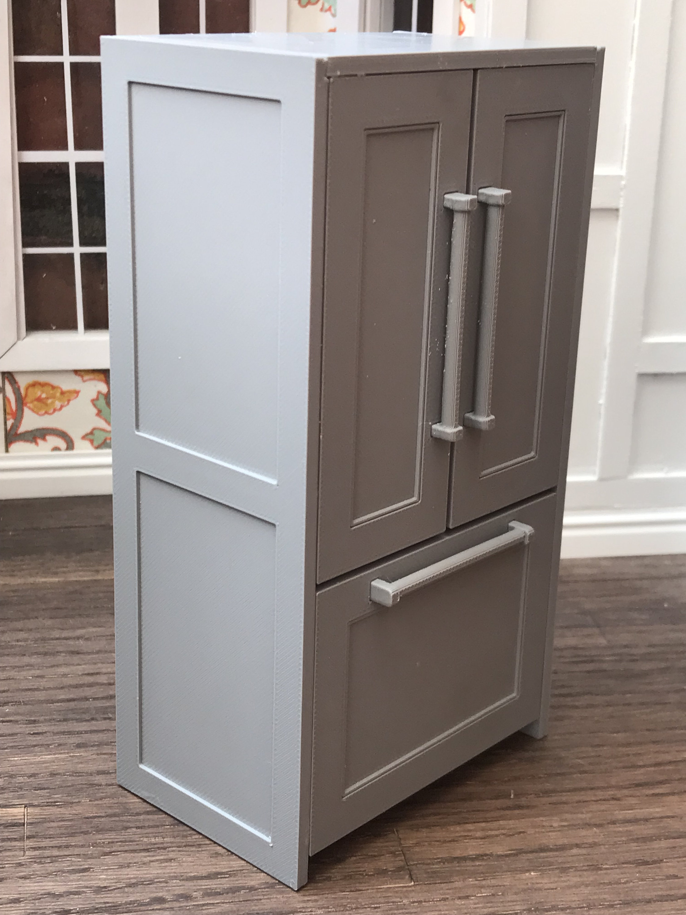 1:12 Scale Fridge EASY FIT KIT is Ready for Easy Assembly and Paint. 3D ...