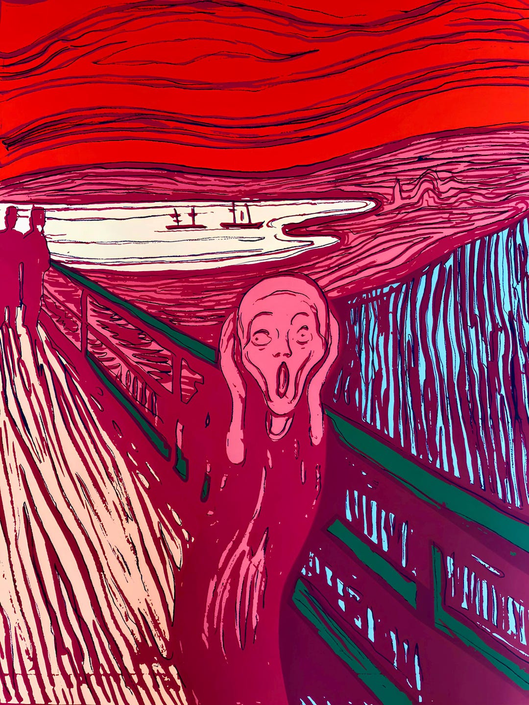 Andy Warhol, the Scream (after Edvard Munch), Pink, Official Limited ...