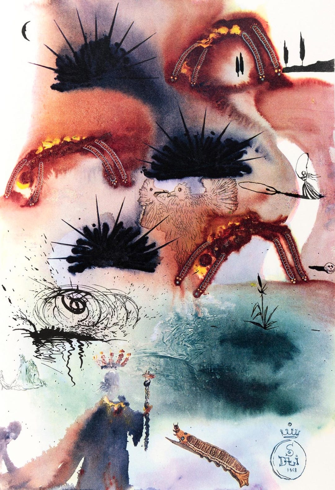Salvador Dali, the Lobster Quadrille (field 69-5, A-M), Alice's ...