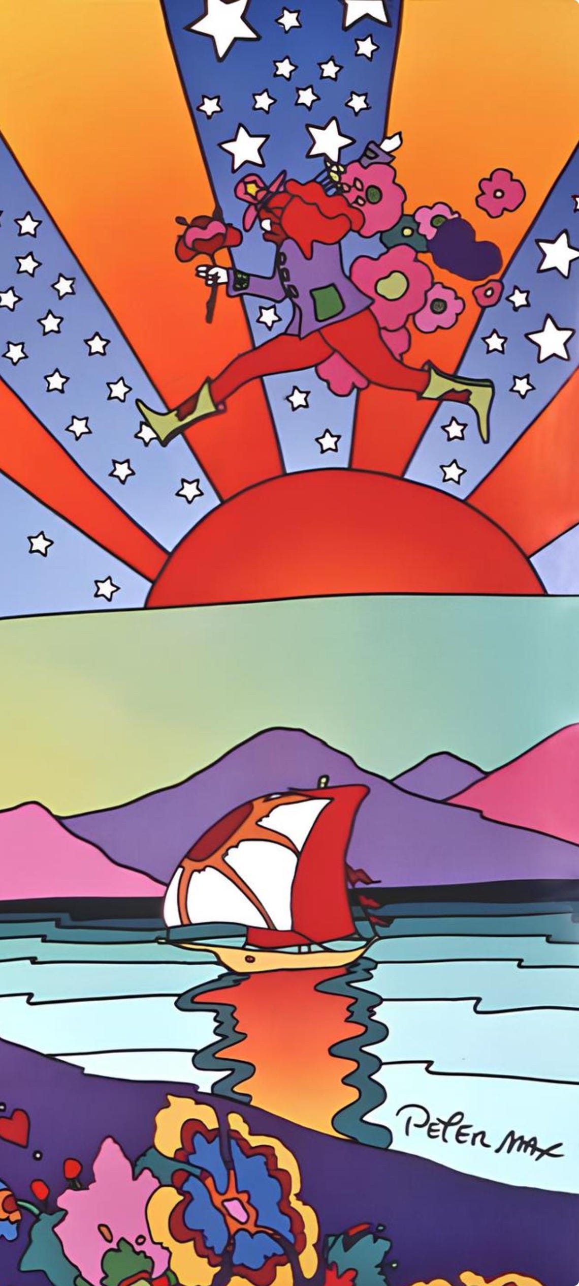 Peter Max, Earth Day, 1995, Hand Signed, Official Edition Offset ...