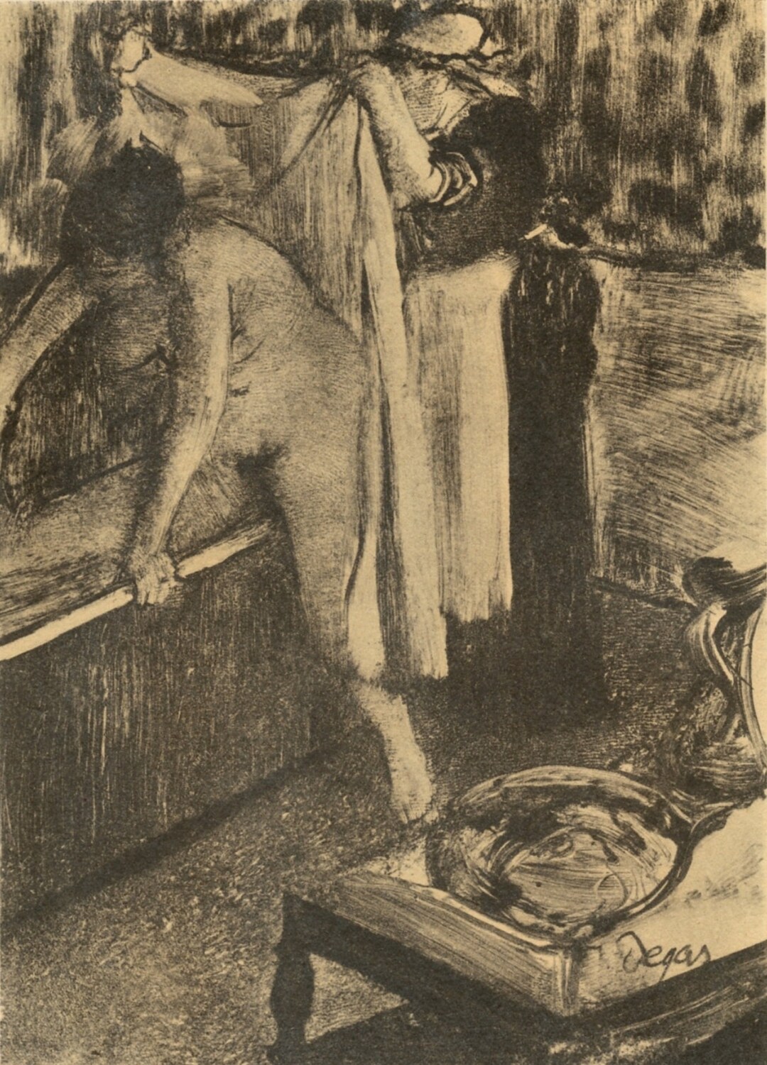 Edgar Degas, Femme Sortant Du Bain, E. Degas Monotypes, Limited Edition ...