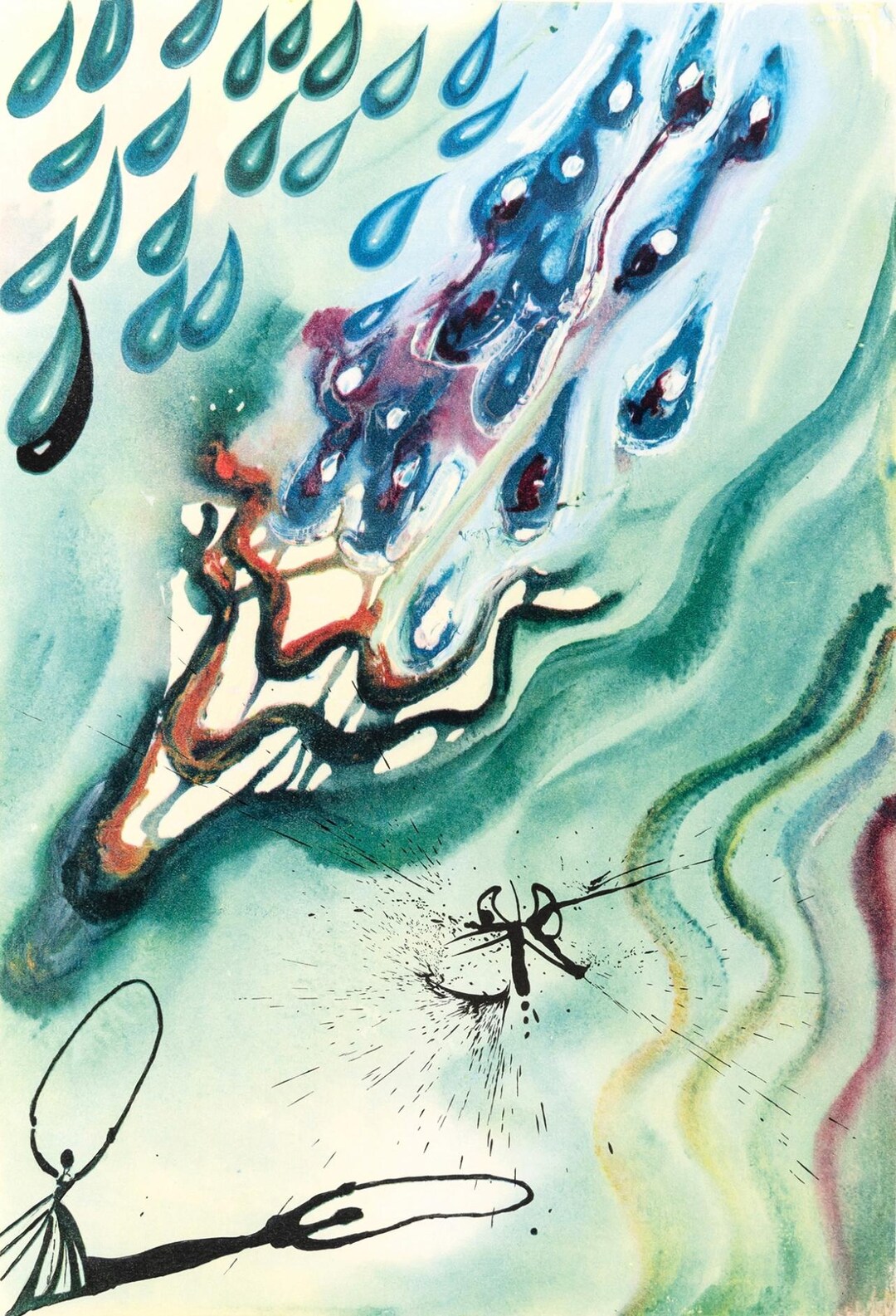 Salvador Dali, the Pool of Tears (field 69-5, A-M), Alice's Adventures ...