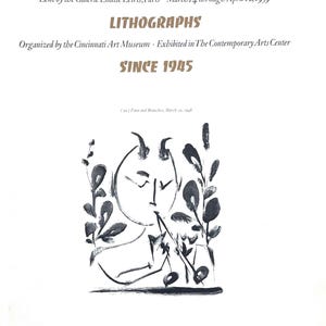 Pablo Picasso, Composition, Picasso Lithographs Since 1945, Cincinnati ...
