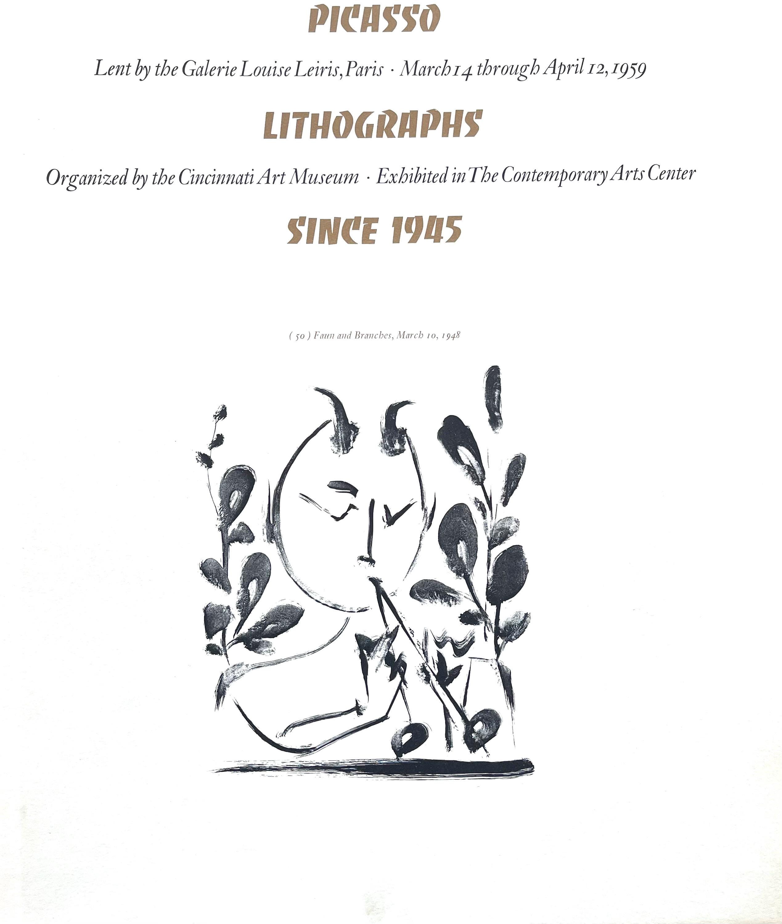 Pablo Picasso, Composition, Picasso Lithographs Since 1945, Cincinnati ...