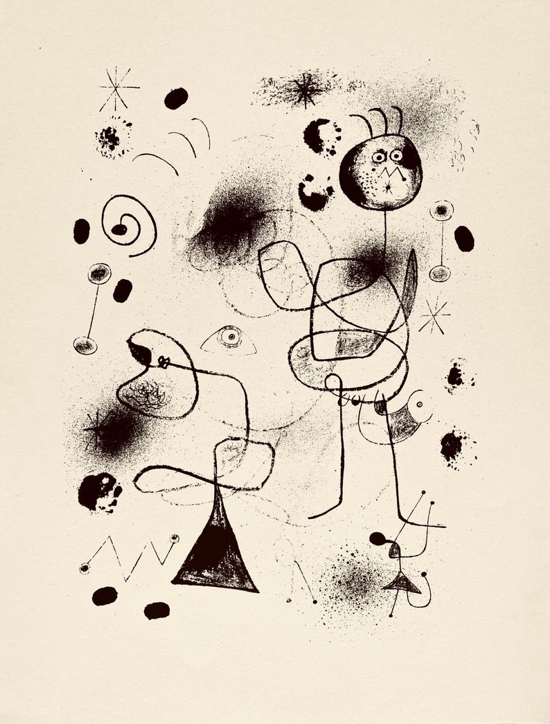 Joan Miró, Composition, the Prints of Joan Miro, Limited Edition ...
