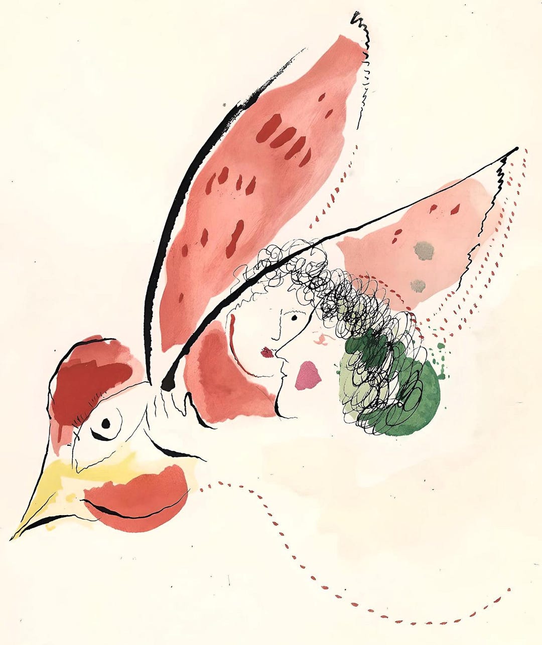 Marc Chagall, Composition, Le Dur Désir De Durer, Limited Edition ...