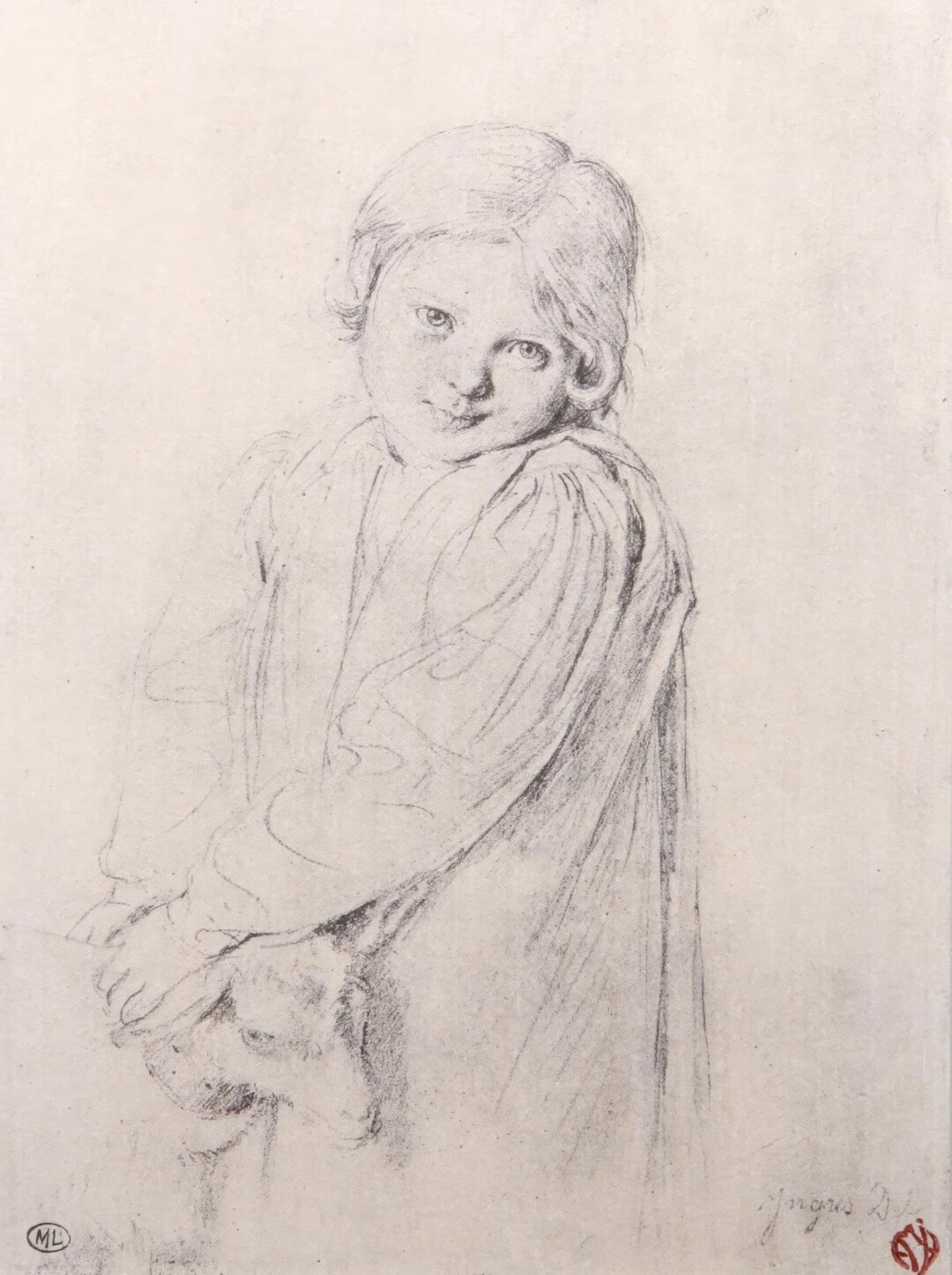 Jean Auguste Dominique Ingres, Child With Goat, Limited Edition ...