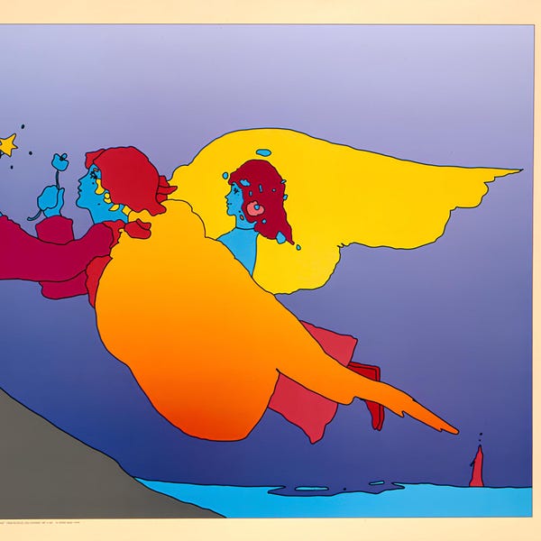 Peter Max Cosmic Flyer - Etsy