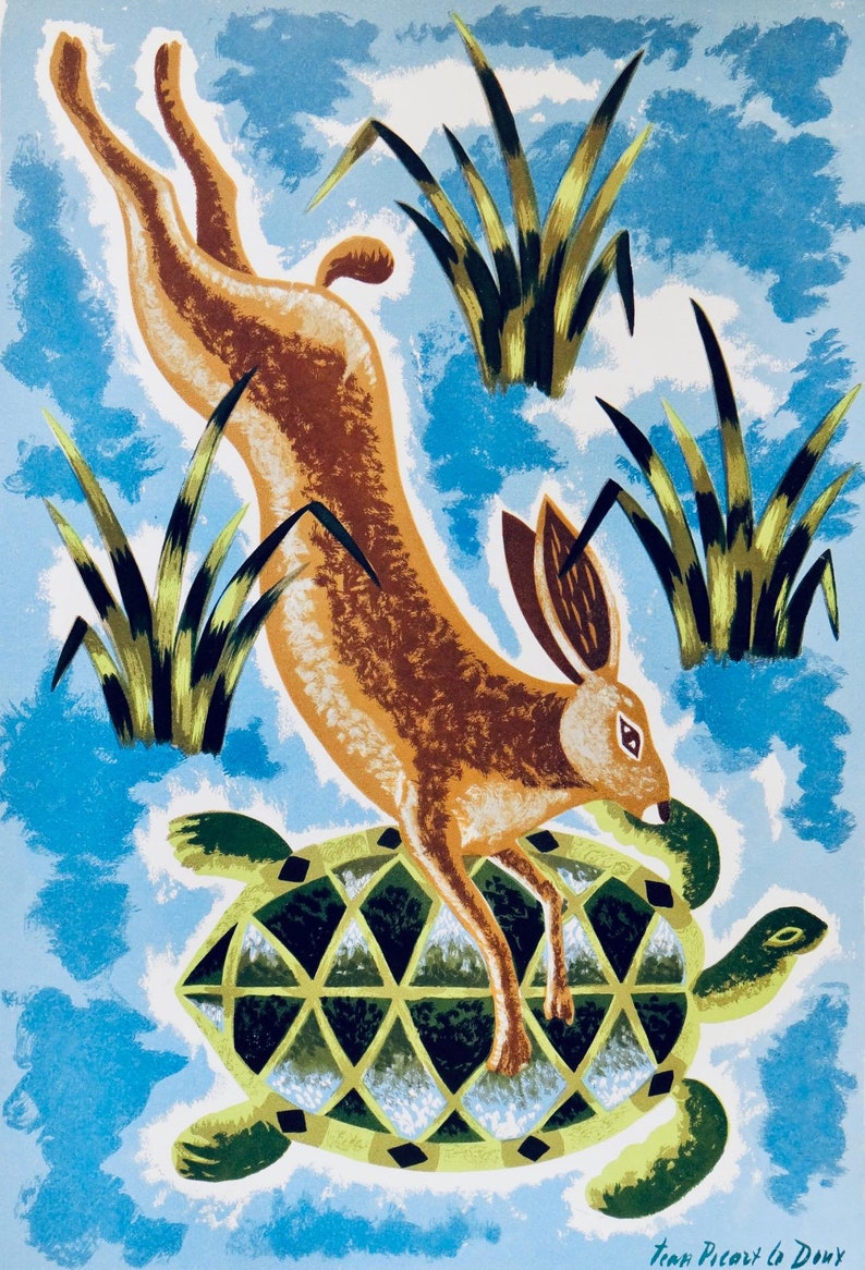Jean Picart Le Doux, Le Lièvre Et La Tortue, Vingt Fables De La ...