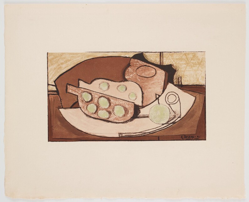 Georges Braque, Composition, Braque Espaces, 13 Dessins, Lavis ...