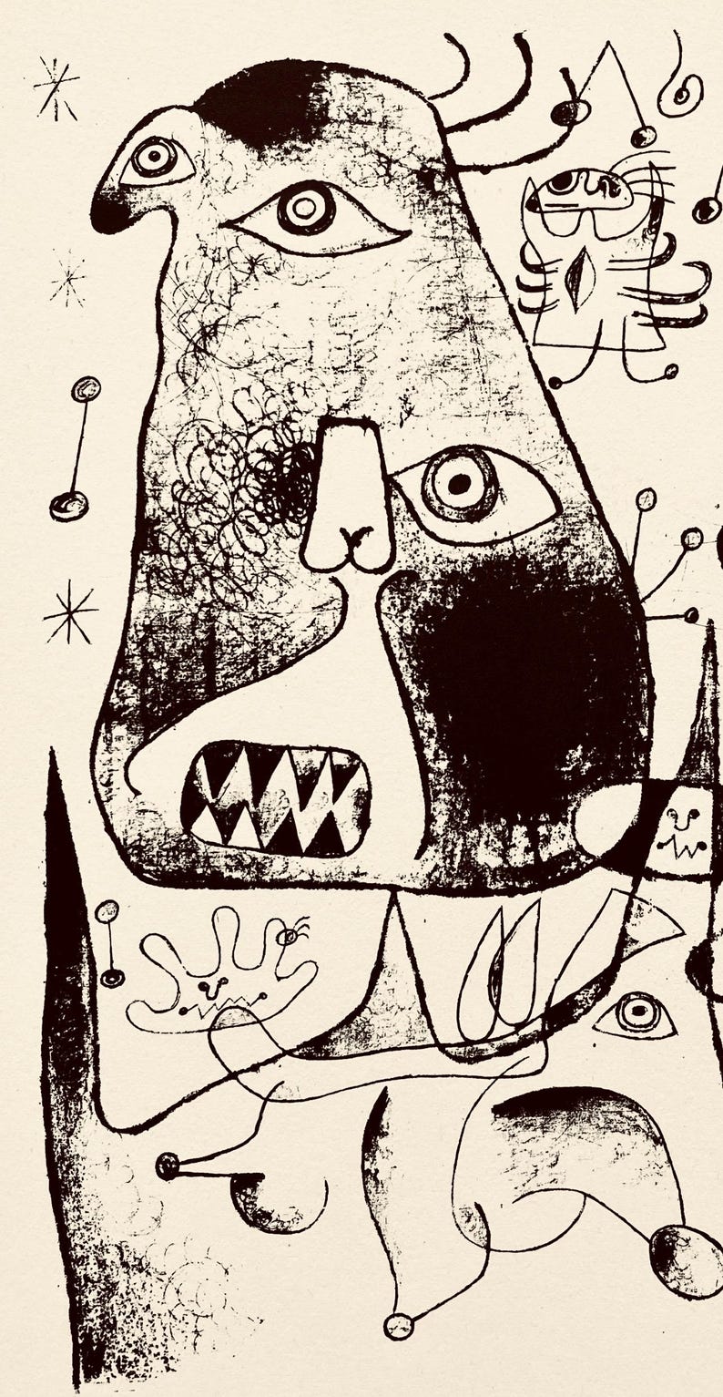 Joan Miró, Composition, the Prints of Joan Miro, Limited Edition ...