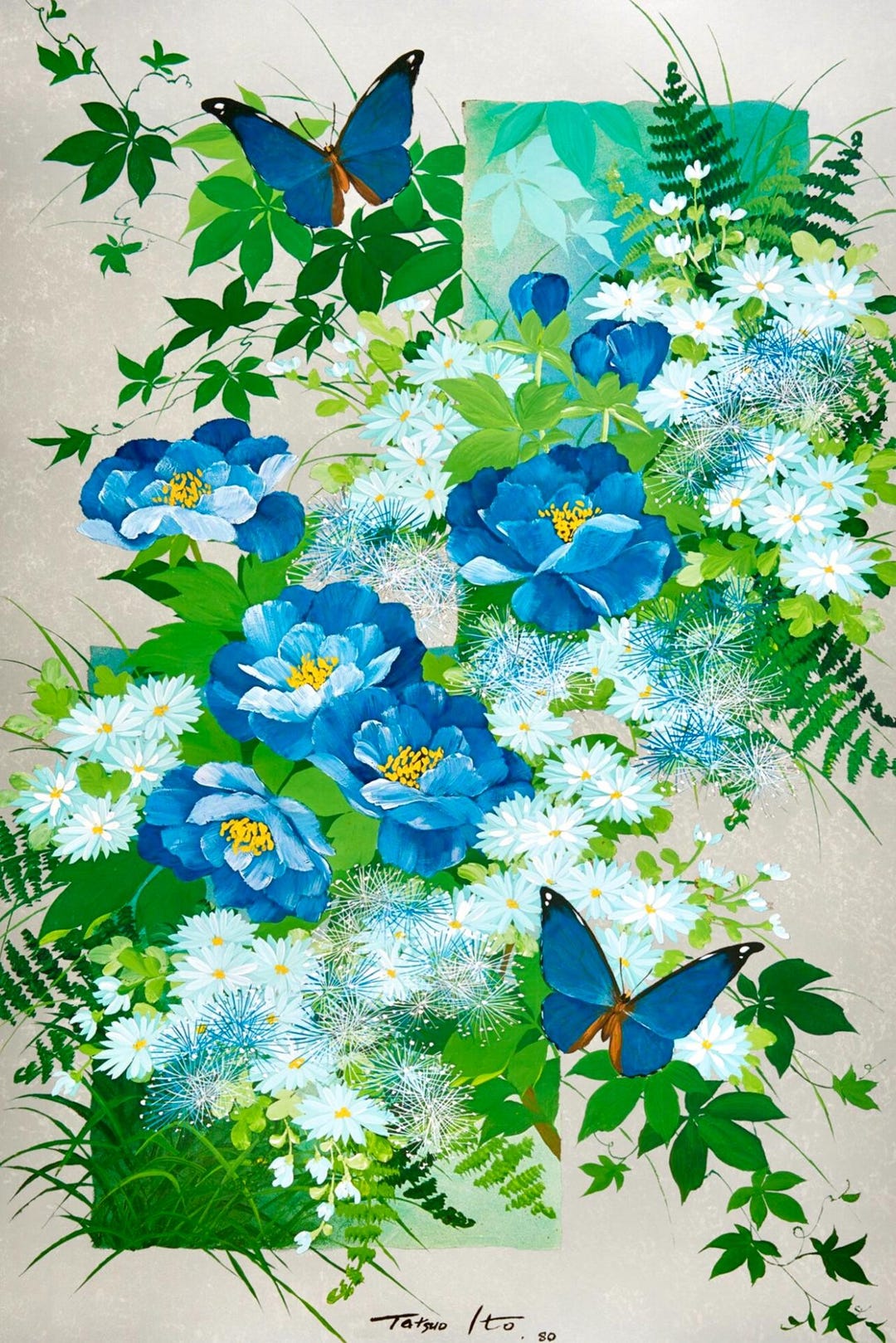 Tatsuo Ito, Flutter-by, Original Edition Offset Lithograph - Etsy