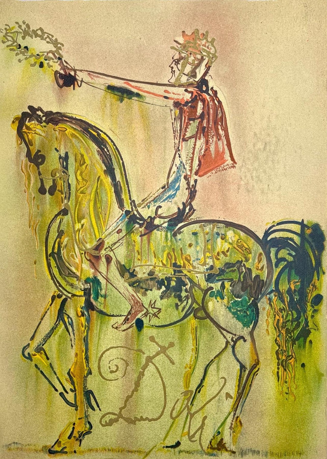 Salvador Dalí, Chevalier Romain, Les Chevaux De Dalí, Limited Edition ...