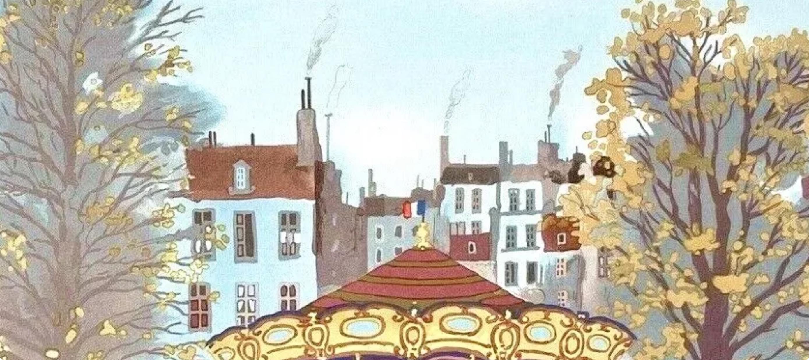 Michel Delacroix, Carousel, Limited Edition Lithograph - Etsy