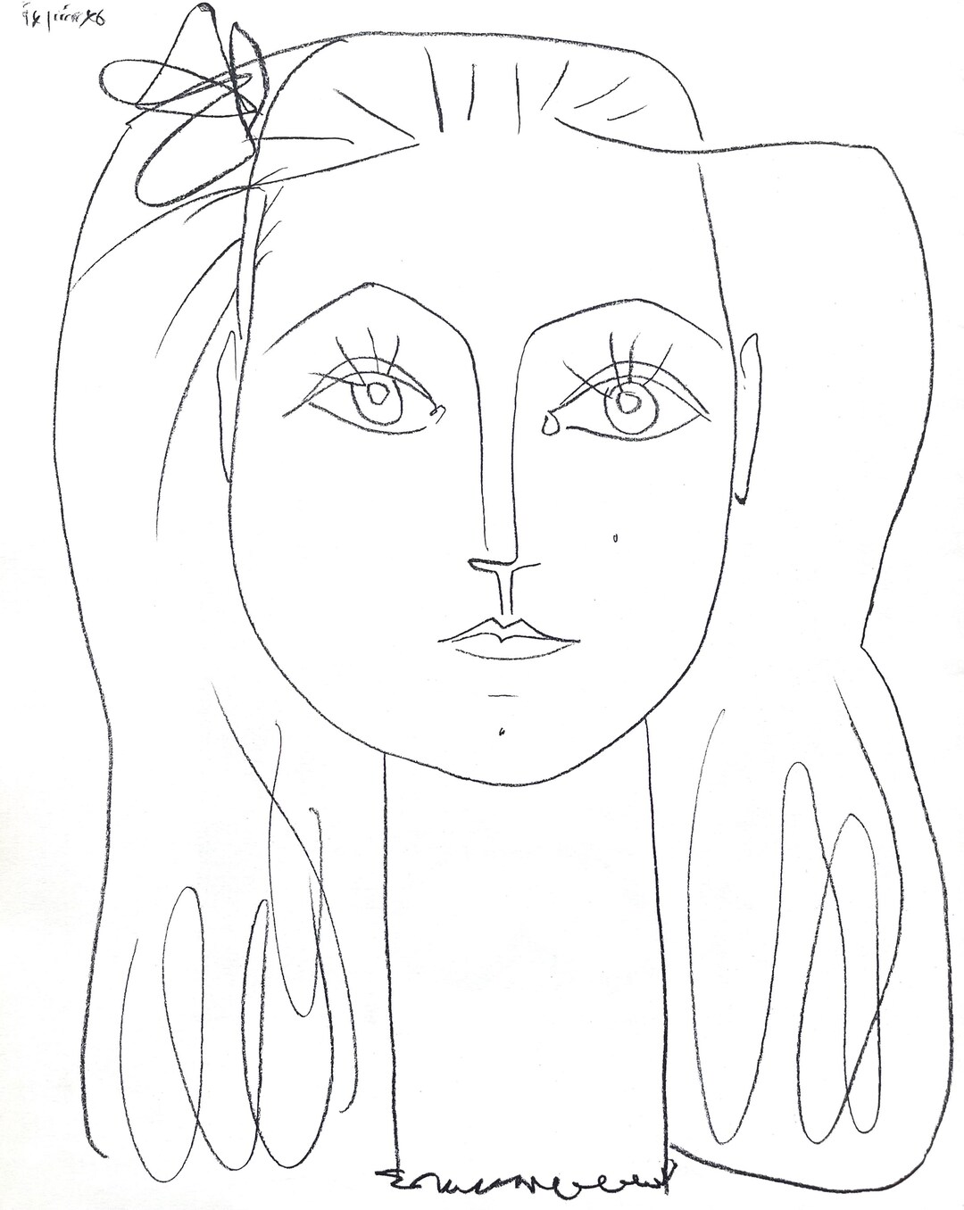 Pablo Picasso, Composition, Picasso Lithographs Since 1945, Cincinnati ...