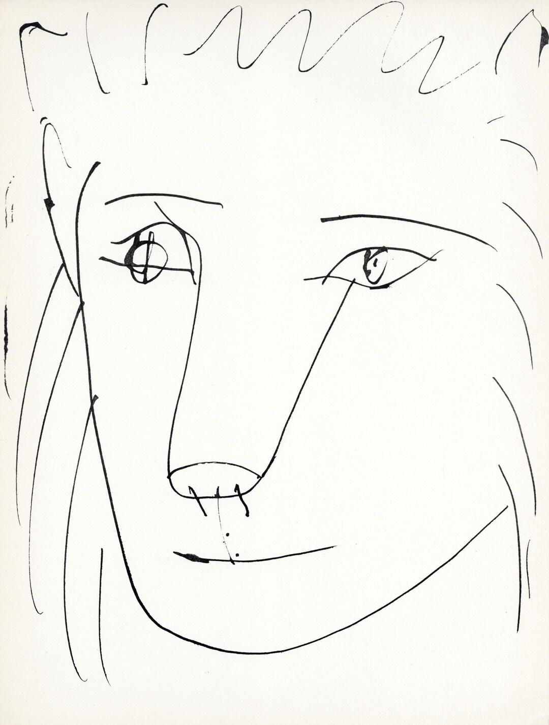 Pablo Picasso, Tête De Lion (cramer No. 84), 40 Dessins De Picasso En ...