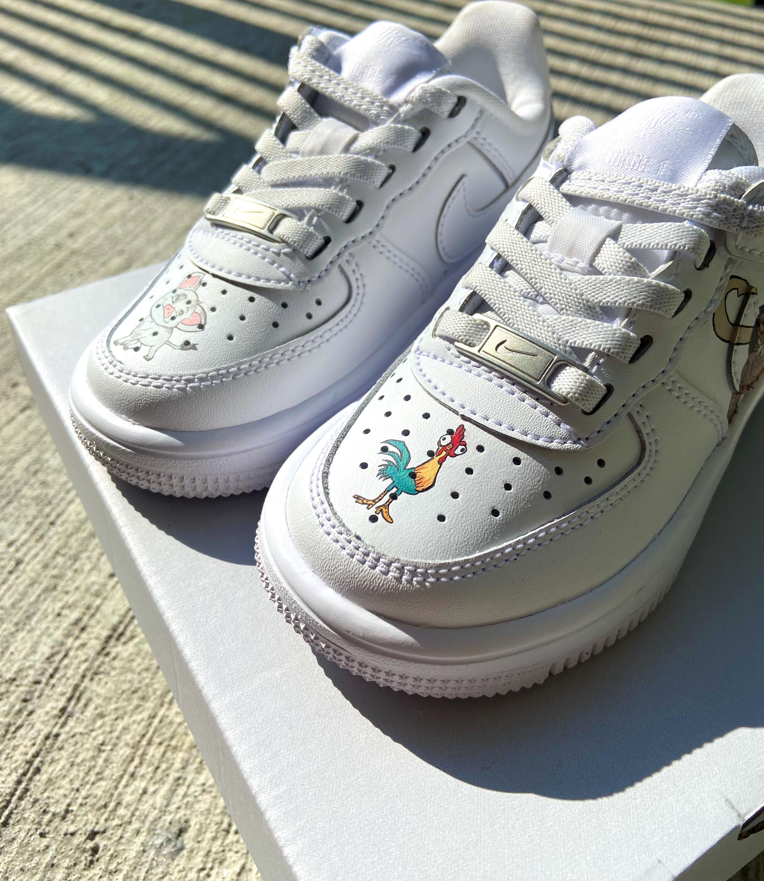 Custom Baby Moana Sneakers | Personalized Toddler Moana Shoes | Hand ...