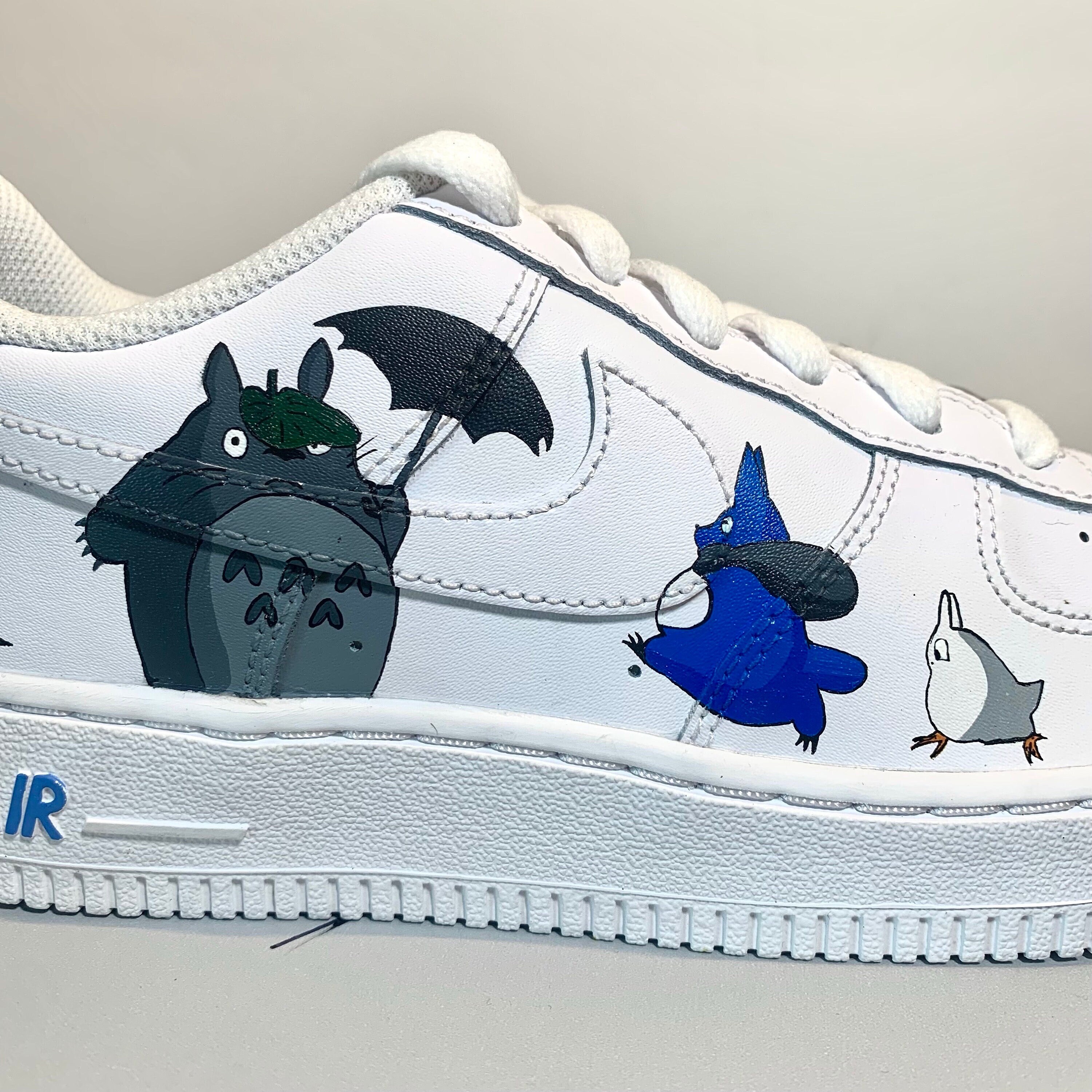 Custom Anime Sneakers | Totoro-inspired Shoes | Hand-painted Anime ...