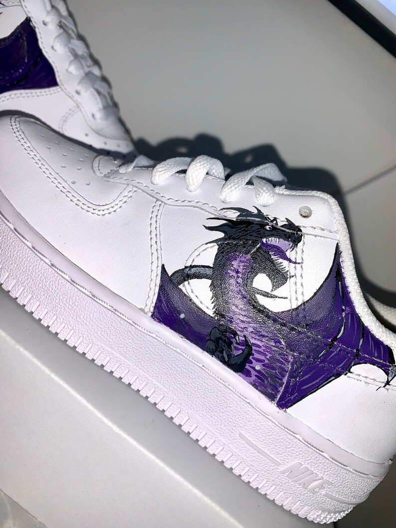 Personalized Air Force 1 Purple Dragon Custom Air Force 1 | Handmade ...