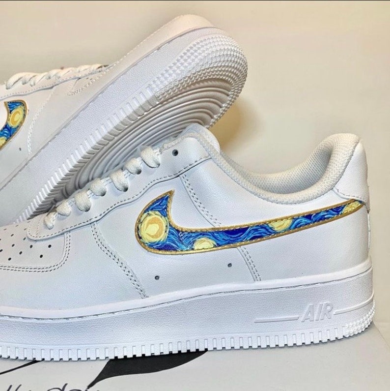 Custom Van Gogh Starry Night Sneakers - Hand-painted Personalized Shoes ...