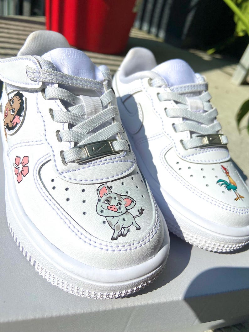 Custom Baby Moana Sneakers | Personalized Toddler Moana Shoes | Hand ...