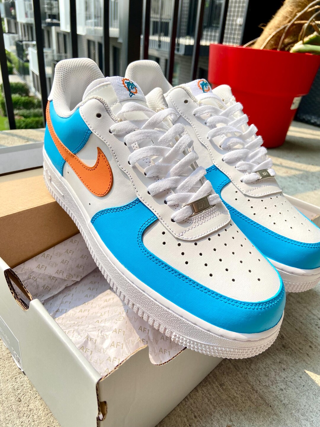 Custom Miami Dolphins Sneakers - Hand-painted Personalized Shoes ...