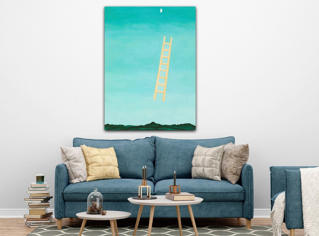 Ladder to the Moon Canvas Wall Art, Connecting With the Infinite ...