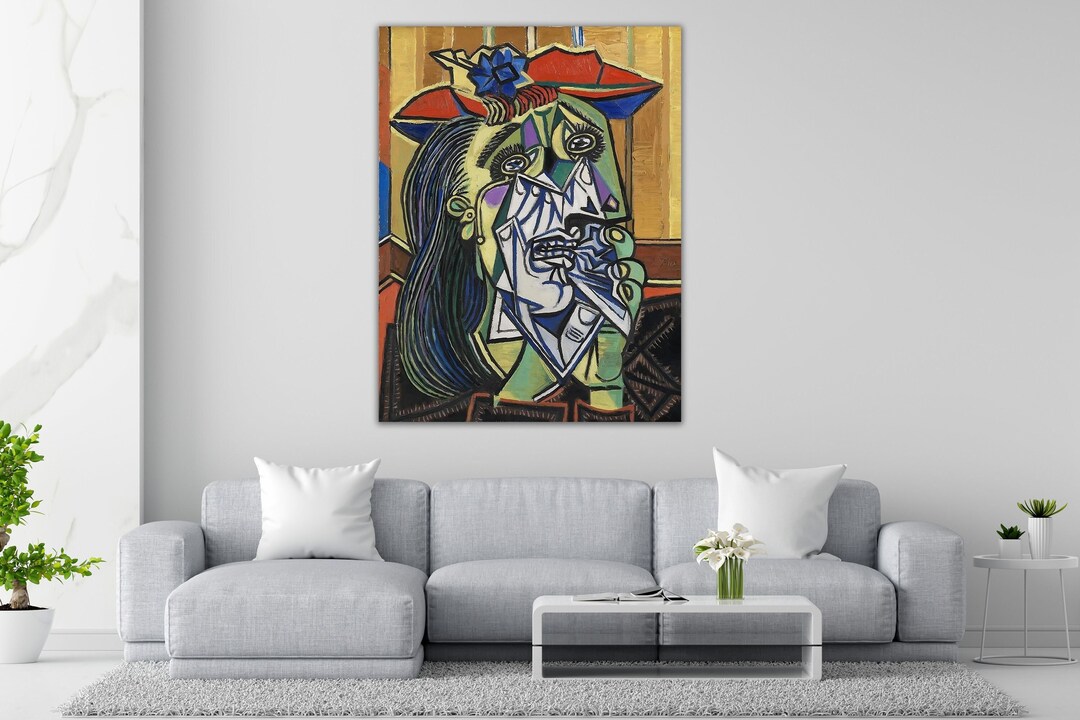 The Weeping Woman Wall Art, Pablo Picasso's Masterpiece on Canvas, the ...