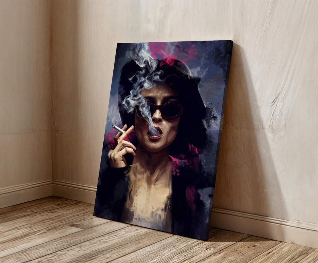 Fight Club Marla Wall Art, A Haunting Beauty: Marla's Iconic Portrait ...