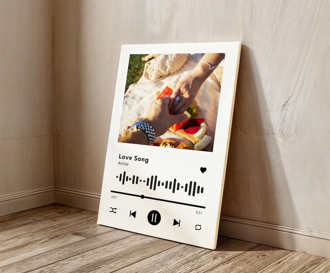 Custom Song Player Wall Art, Great Idea for Valentine's Day Gift ...