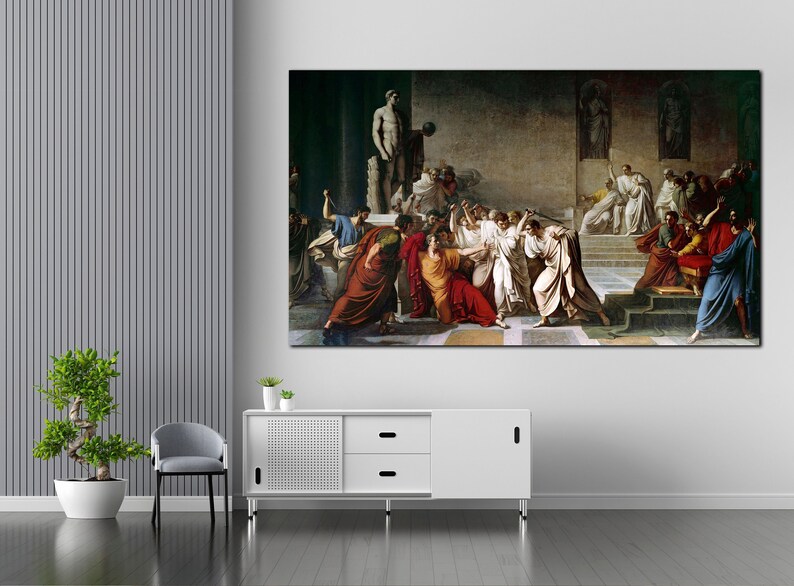 The Death of Caesar Wall Art, Historical Drama: Jean-léon Gérôme's 'the ...