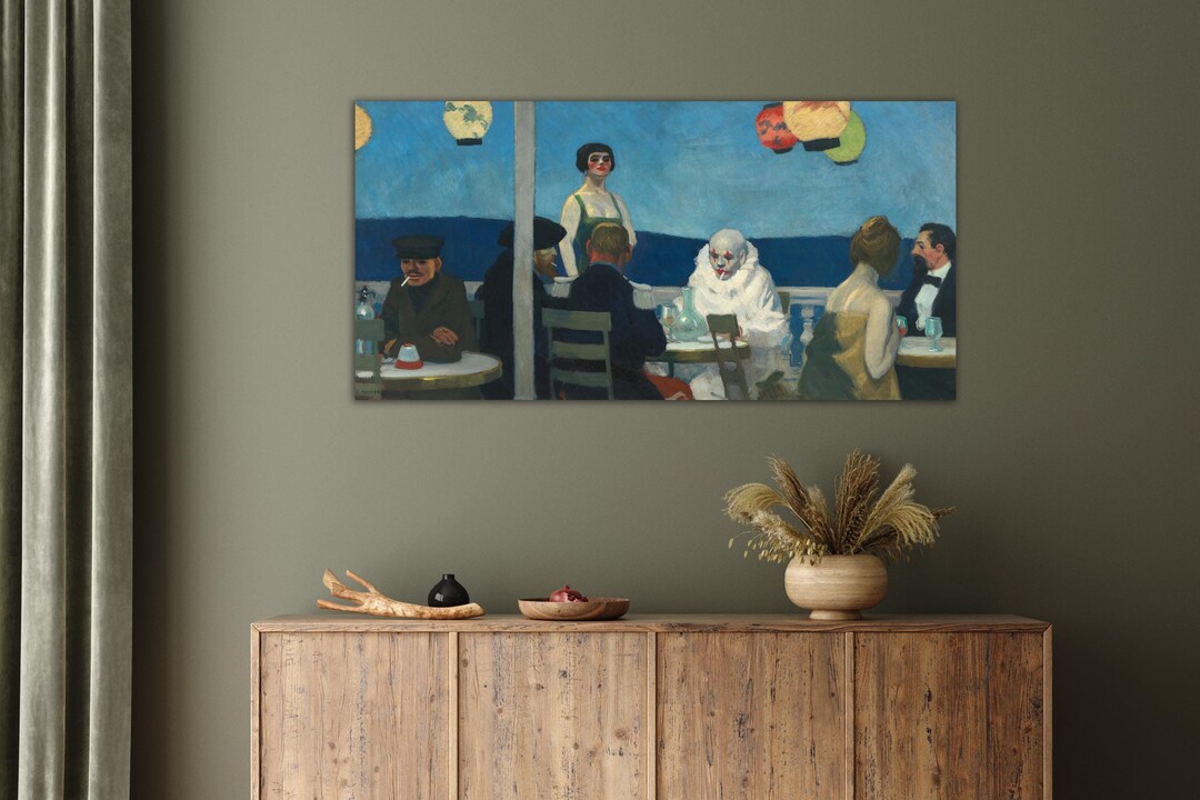 Soir Bleu by Edward Hopper Canvas Wall Art, New Realism Artwork Print ...